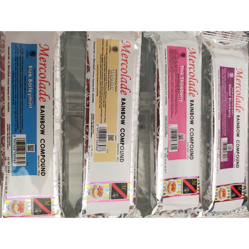 Jual MERCOLADE RAINBOW CHOCOLATE DIP GLAZE / GLAZE MERCOLADE / COKLAT ...