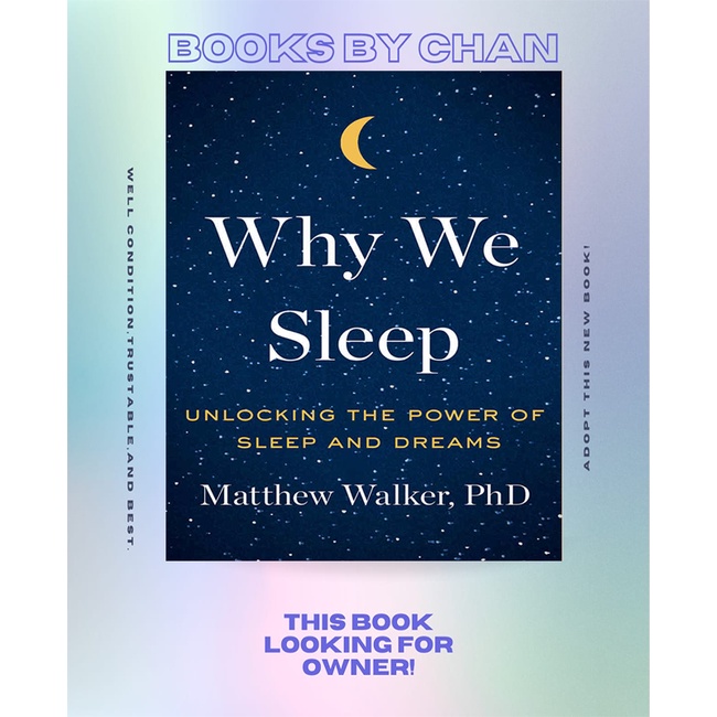 Jual Why We Sleep Unlocking the Power of Sleep and Dreams (Walker PhD ...