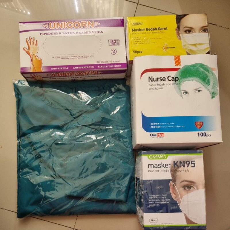 Jual JUAL APD DOKTER RUMAH SAKIT ORIGINAL 100% MASKER BEDAH ONEMED KN95 ...