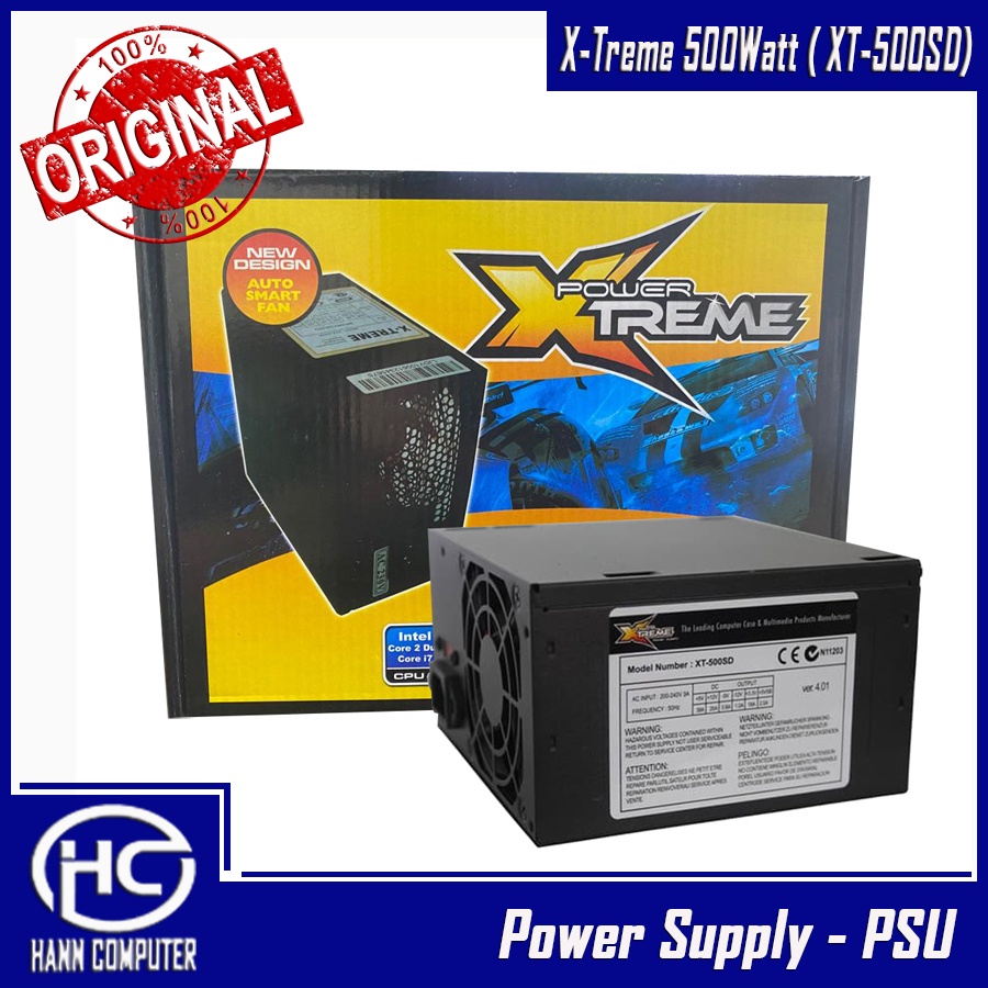 Jual Power Supply - PSU X-Treme 500Watt ( XT-500SD) for KOMPUTER ...