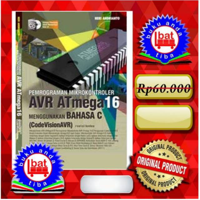 Jual Pemrograman Mikrokontroler Avr Atmega 16 Menggunakan Bahasa C