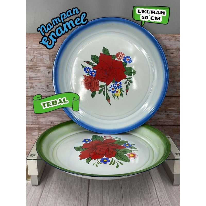 Jual Talam Bunga Calypso/Nampan Bulat/Baki Bulat 50 cm | Shopee Indonesia