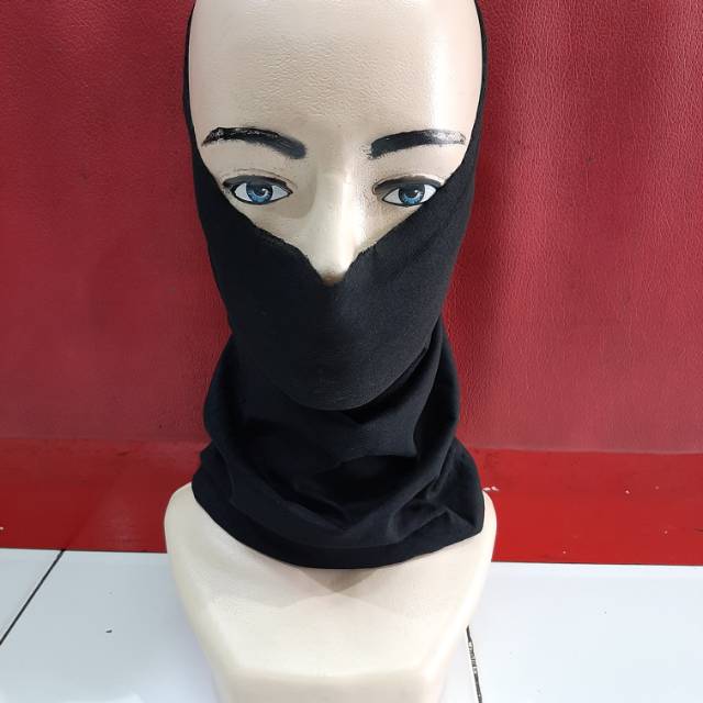 Jual Buff/Baff Masker Multifungsi hitam polos/masker murah hitam polos ...