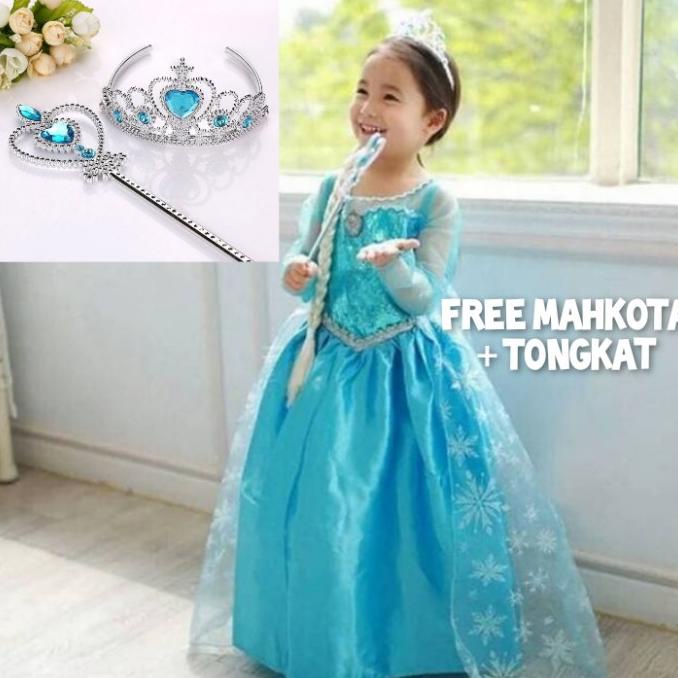 Jual BAJU ANAK DRESS KOSTUM FROZEN ELSA | Shopee Indonesia