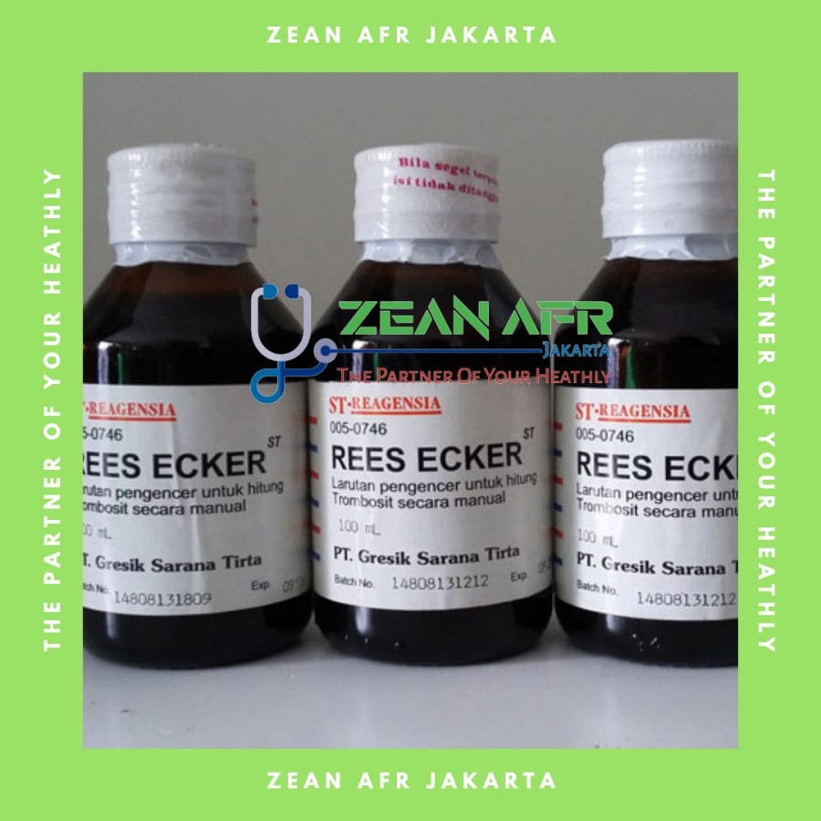 Jual Reagen Rees Ecker 100 ml INDO REAGENT Trombosit RE (Reesecker ...