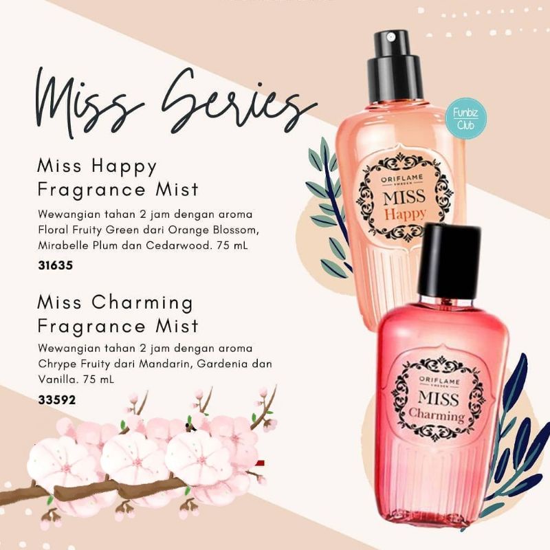 Jual Miss Happy Fragrance Mist / Miss Charming Fragrance Mist | Shopee ...