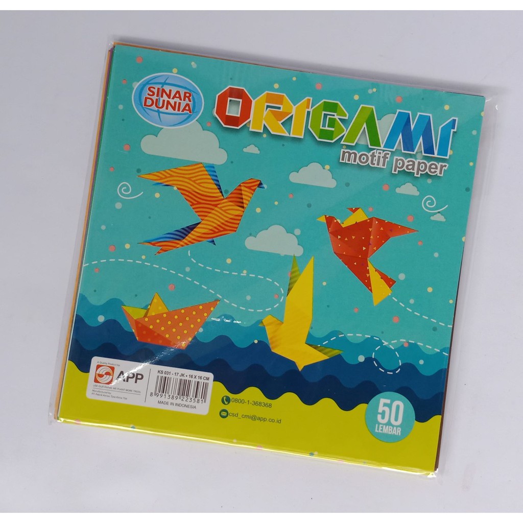 Jual Kertas Origami Sidu 16x16 Motif | Shopee Indonesia