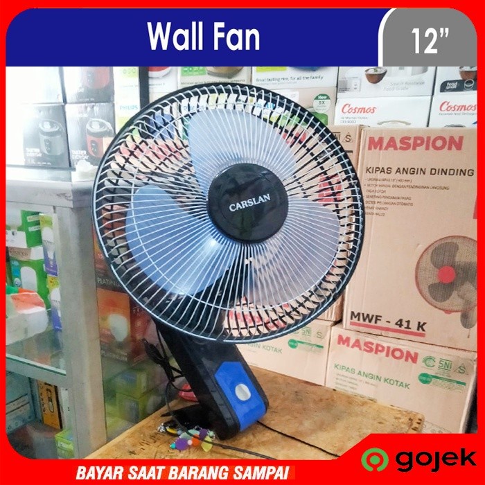 Jual Kipas Angin Dinding/Wall Fan Carslan 12 inch | Shopee Indonesia