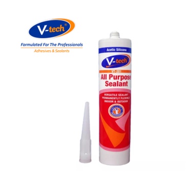 Jual V-Tech VT-201 All Purpose Sealant 280ml (White, Black & Clear ...