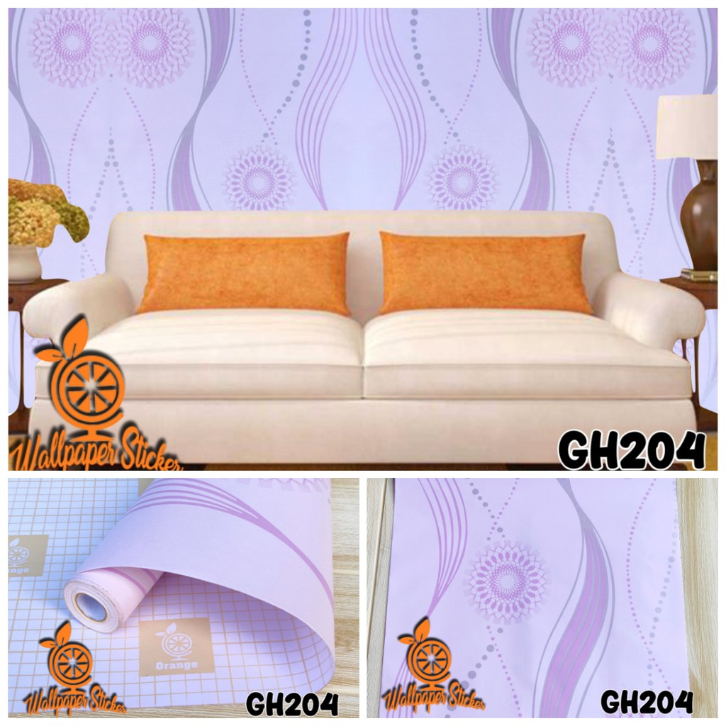 Jual Wallpaper Stiker Salur Ungu Stiker Dinding Aesthetic Wallstiker Ukuran 45 cm x 8 meter Kode ...