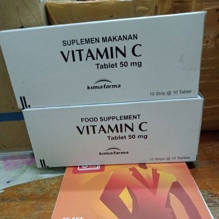 Jual VITAMIN C Suplemen Makanan 50mg (ORIGINAL) | Shopee Indonesia