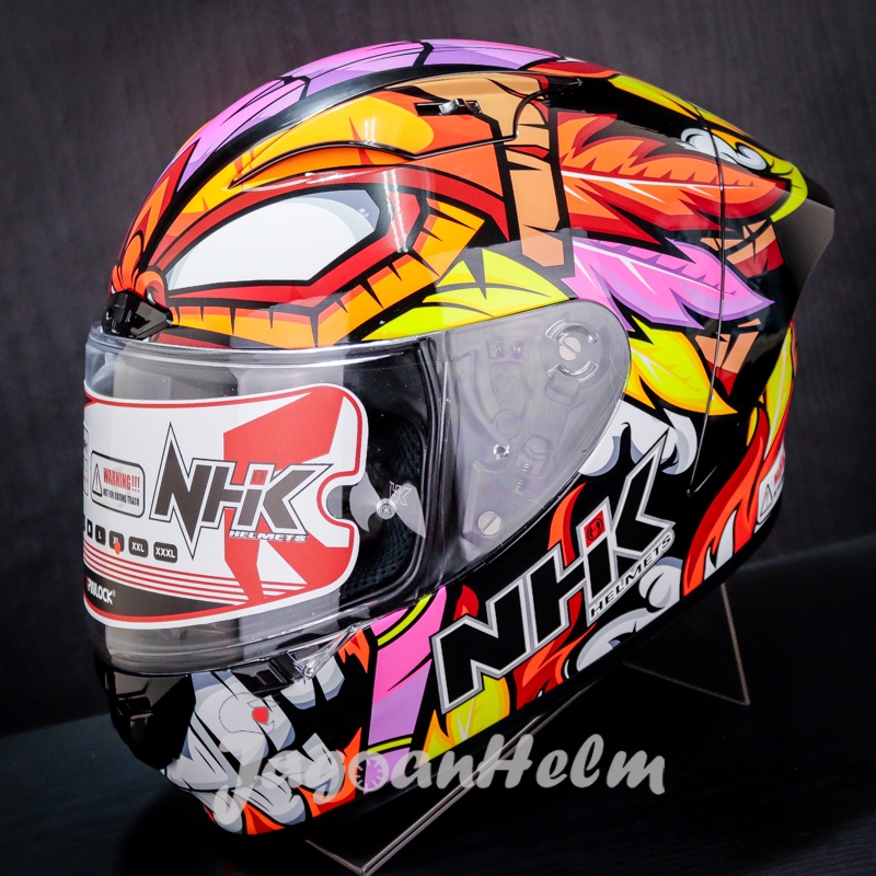 Jual NHK HELM GPR TECH STREET THE MASK | BLACK PINK GLOSSY | GP R TECH ...
