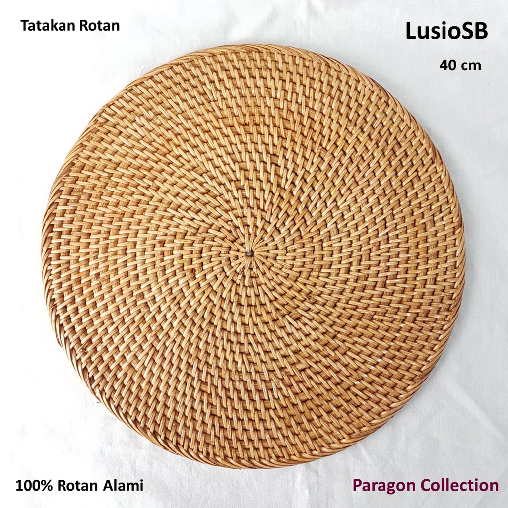 Jual LusioSB Tatakan Piring Rotan Spiral Premium / Tatakan Rotan / Alas ...