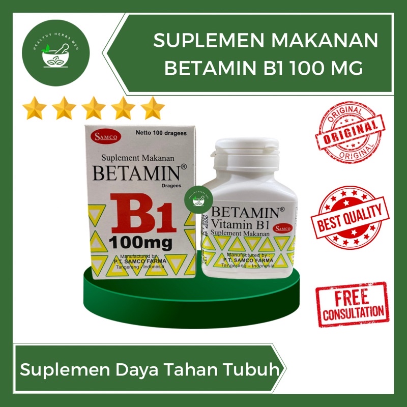 Jual Suplemen Makanan Betamin B1 100 Mg | Shopee Indonesia