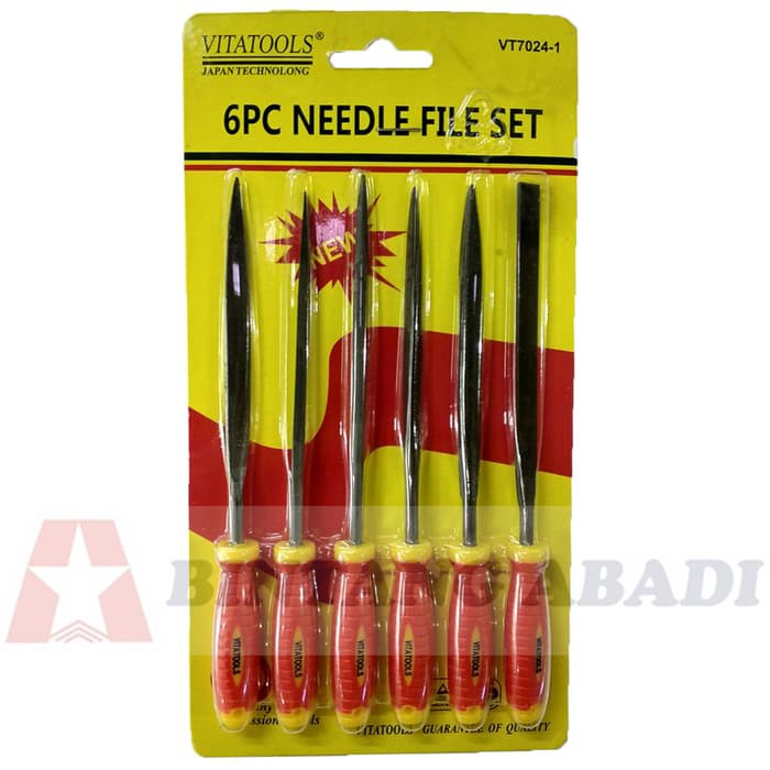 Jual Vita Tools Kikir Besi 4" Set 6 Pcs Gagang Karet / Needle File VT7024-1 BA2272 | Shopee ...