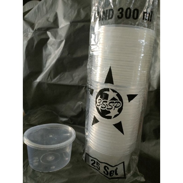 Jual twinwall 3star 300ml bulat 1pack isi 25pcs | Shopee Indonesia