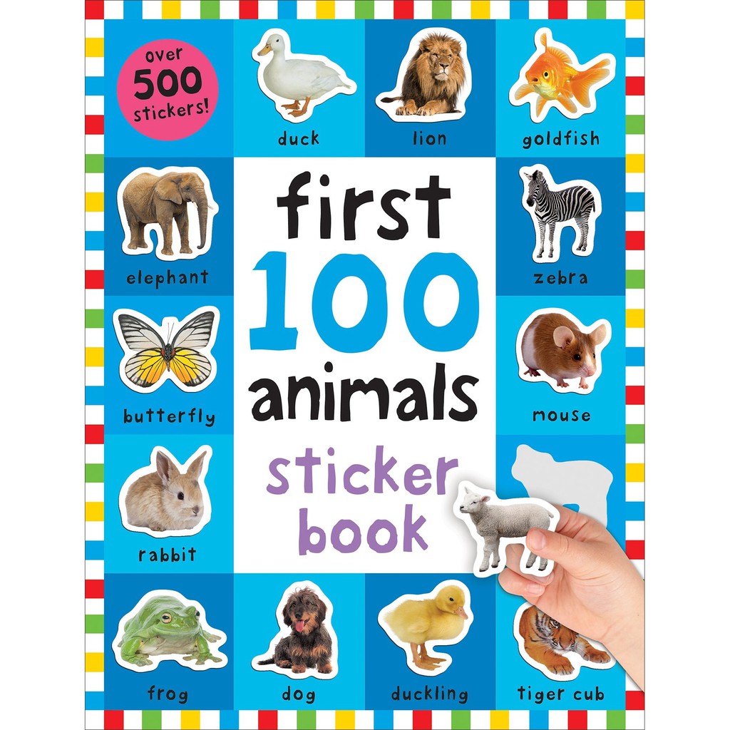 Jual Priddy Books - First 100 Animals Sticker Book | Shopee Indonesia