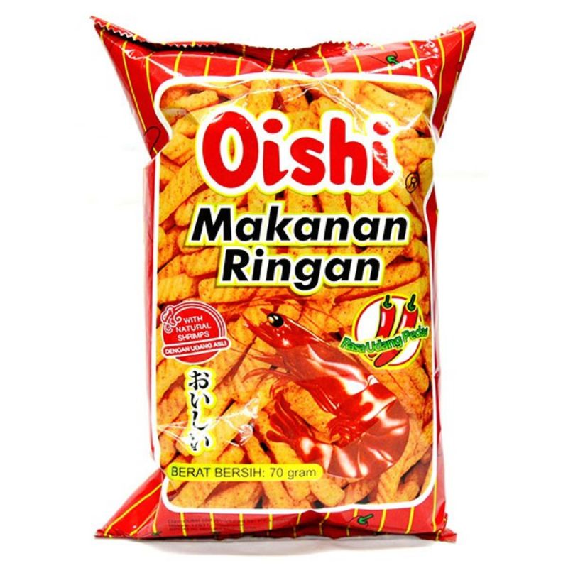 Jual Oishi Kraker Udang Snack Makanan Ringan 60gr Rin Bee/Makado ...