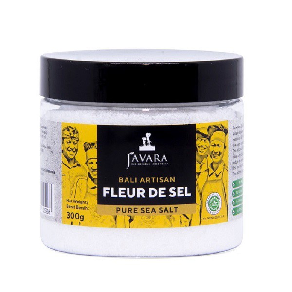 Jual Javara Garam Bali Artisan Sea Salt Fleur De Sel 300gr | Shopee ...