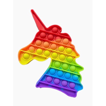 Jual Mainan Pop It Rainbow Round Fidget Toy Rainbow Push Bubble ...