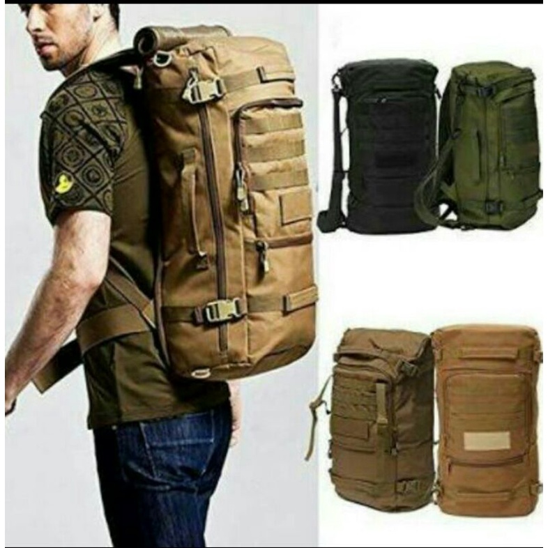 Jual tas ransel pria.ransel army 60Liter.tas ransel army model tabung ...