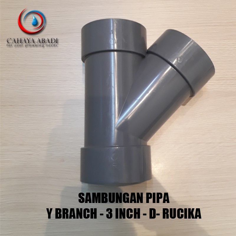 Jual GROSIR - FITTING PIPA - RUCIKA - Y BRANCH - 3 INCH - D | Shopee ...
