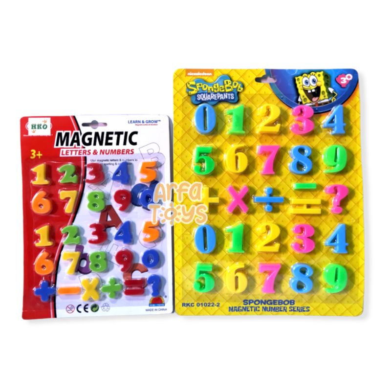 Jual Magnet Huruf Angka Plastik Magnetic Letter Number | Shopee Indonesia