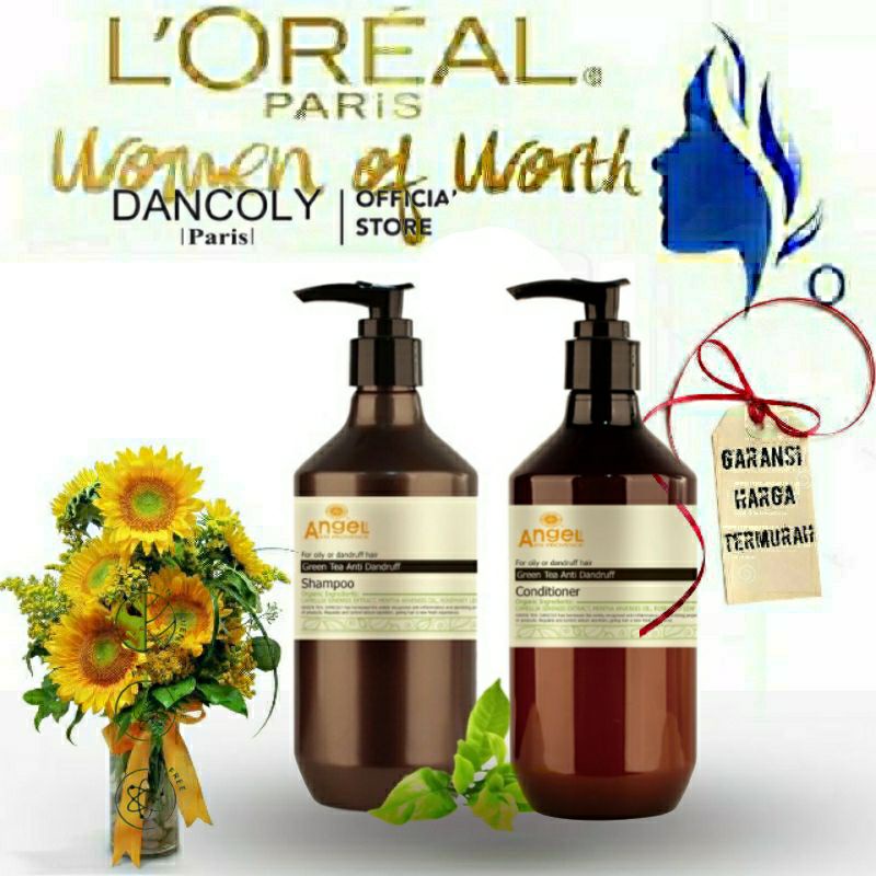Jual Dancoly Angel Organic Shampoo Green Tea Anti Dandruff | Shopee ...
