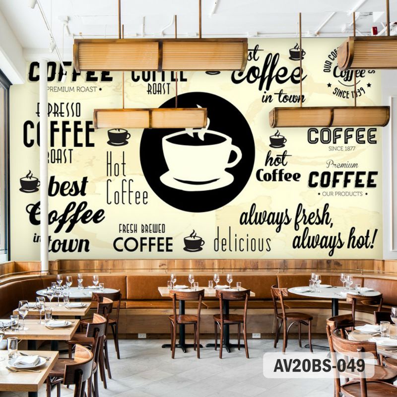Jual Wallpaper Kafe Wallpaper Coffeeshop Wallpaper Kedai Kopi Wallpaper ...