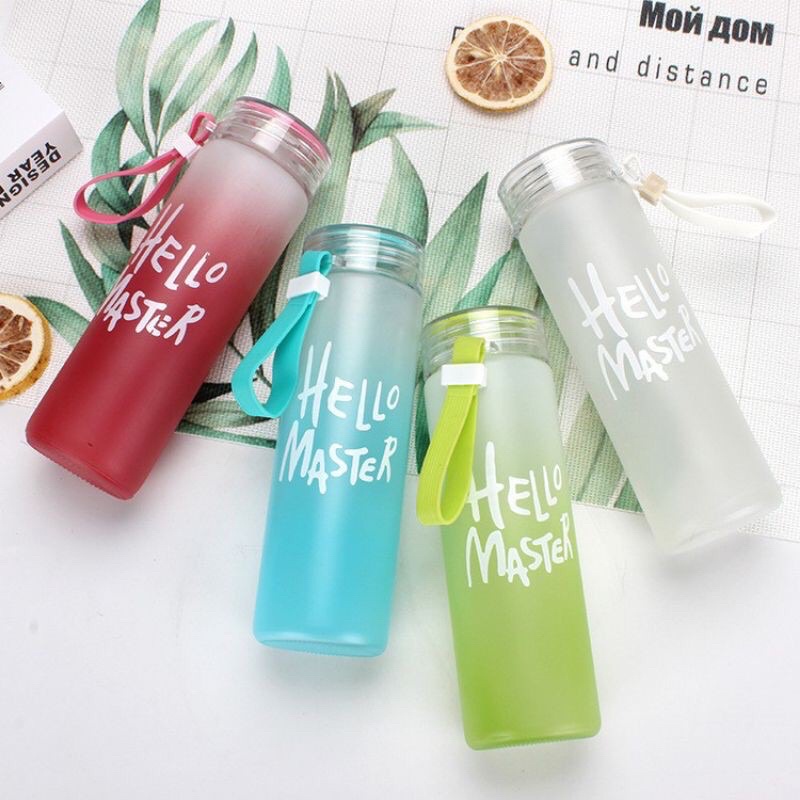 Jual Botol Minum Kaca Hello Master Infus Water Bottle Travel Wadah Air ...
