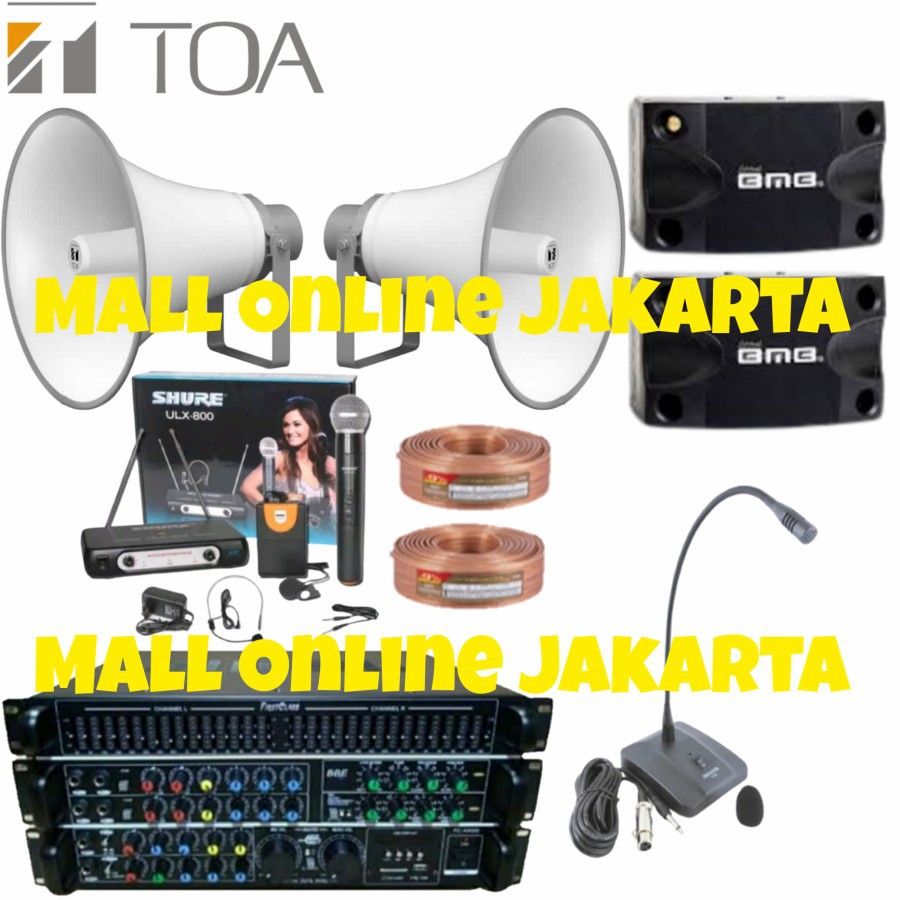 Jual Paket Speaker Masjid Toa Sound system Mushola indoor outdoor Bmb ...
