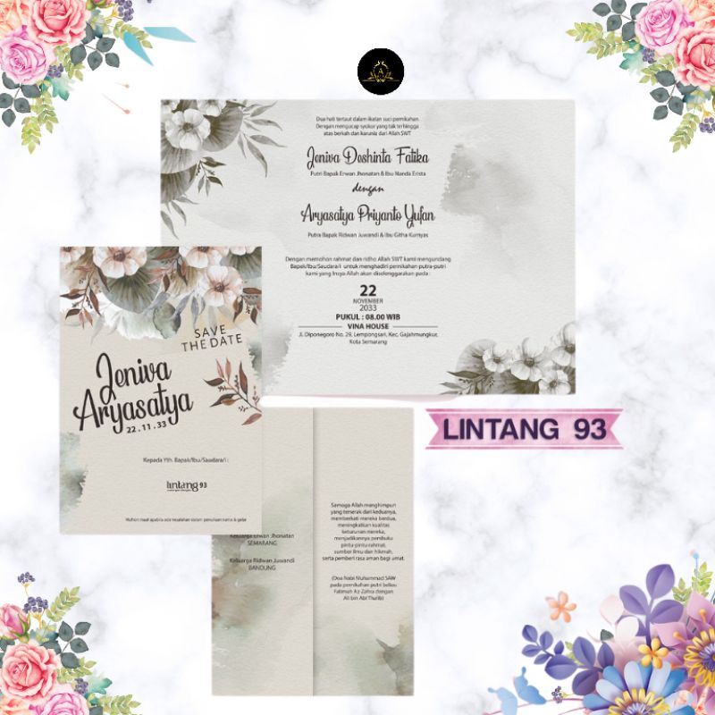 Jual UNDANGAN WEDDING/UNDANGAN PERNIKAHAN/UNDANGAN SIMPEL/UNDANGAN ...