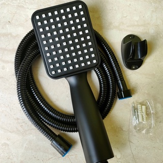 Jual Hand shower kotak/shower mandi hitam ukuran 1/2 inch | Shopee ...
