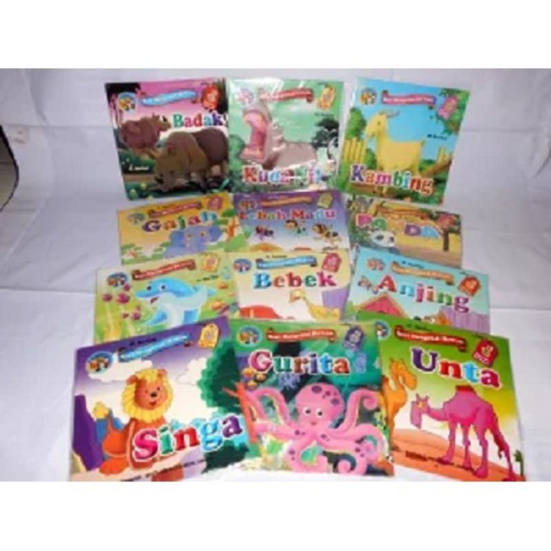 Jual Buku Anak Seri Mengenal Binatang Bilingual 2 Bahasa | Shopee Indonesia