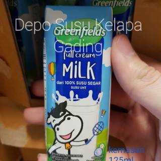 Jual Susu Greenfields UHT 105 ml X 40pcs All Varian | Full Cream Coklat Strawberry plain 105ml ...