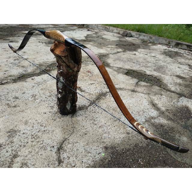 Jual Busur panah horsebow fiber bending laminasi kayu siyah lapis legit ...