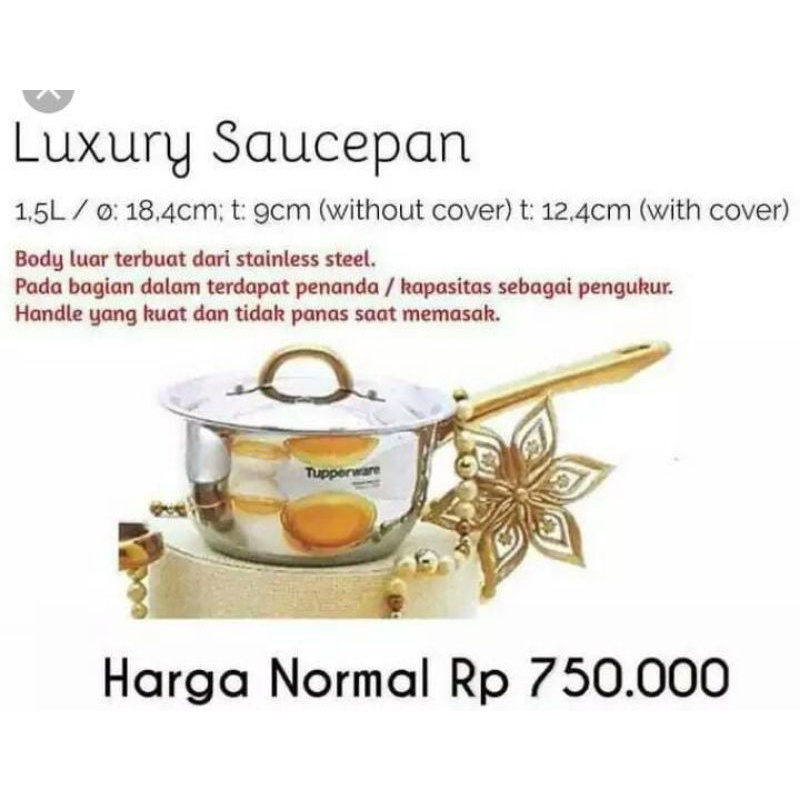 Jual tupperware luxury saucepan | Shopee Indonesia