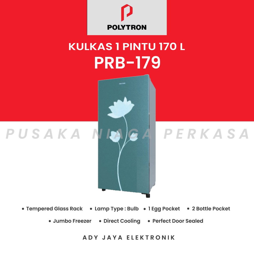 Jual KULKAS POLYTRON 1 PINTU PRB 179 | Shopee Indonesia