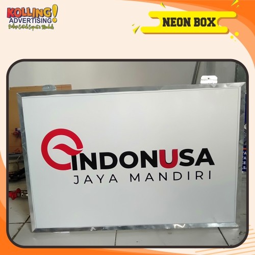 Jual Hiasan Dinding Neon Box Kotak / Cover Galvanis / Ukuran 60 X 90 ...