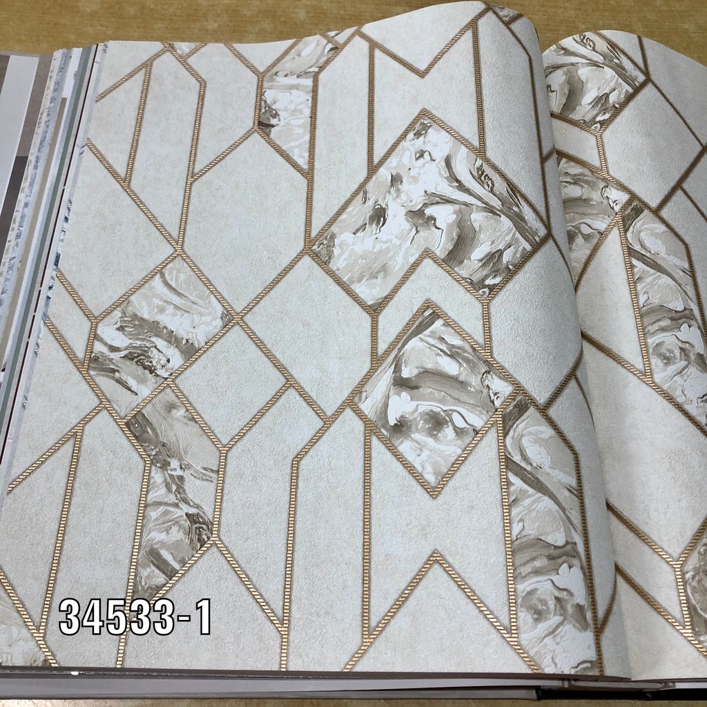 Jual WALLPAPER DINDING KOREA MARMER GRANIT GEOMETRI MOZAIK ABSTRAK ...