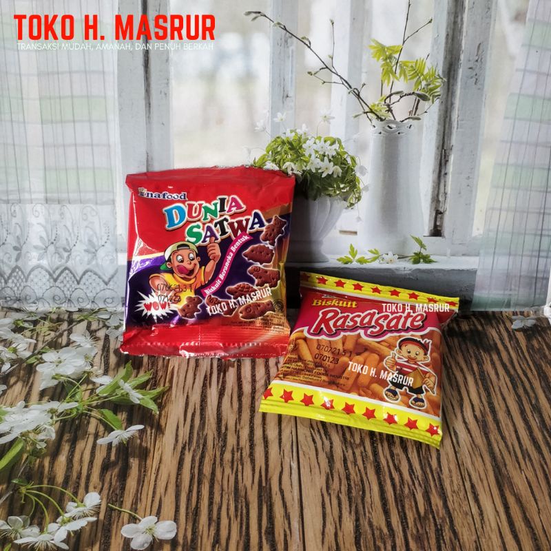 Jual Biskuit Inafood Rasa Sate | Biskuit Dunia Satwa Rasa Cokelat 17gr ...