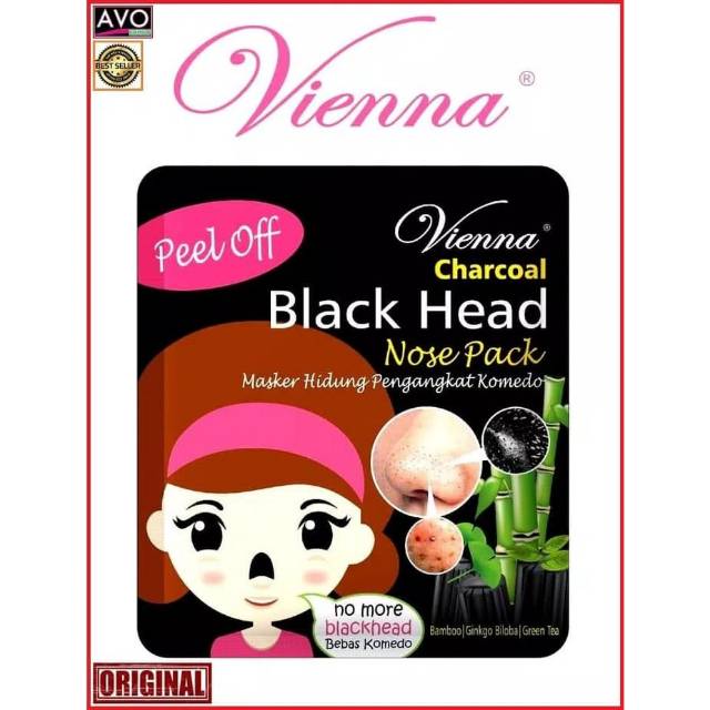 Jual Vienna Charcoal Black Masker Hidung Original BPOM - Masker Hidung ...