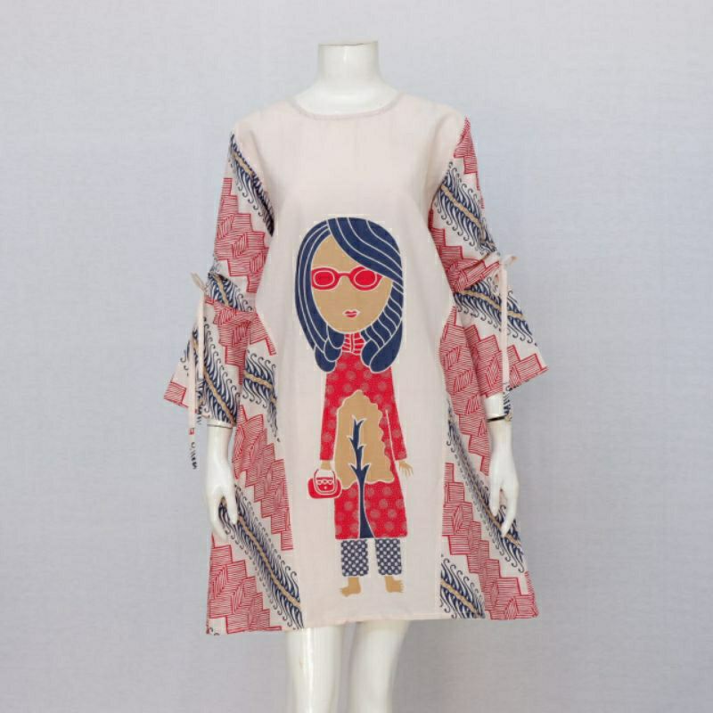 Jual Tunik batik lucu selenia (bisa pilih warna) | Shopee Indonesia