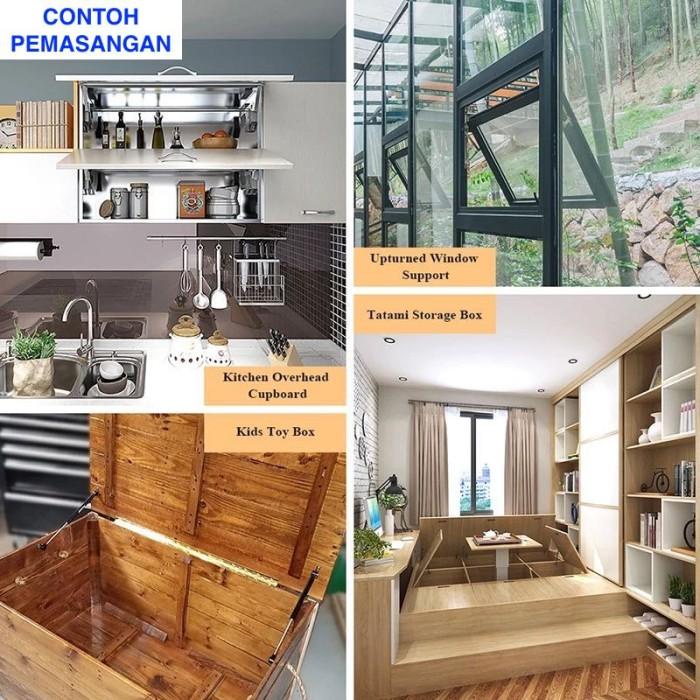 Jual Hidrolik Gas Spring HITAM Jok Motor 100 N 10 kg / Pintu Lemari ...