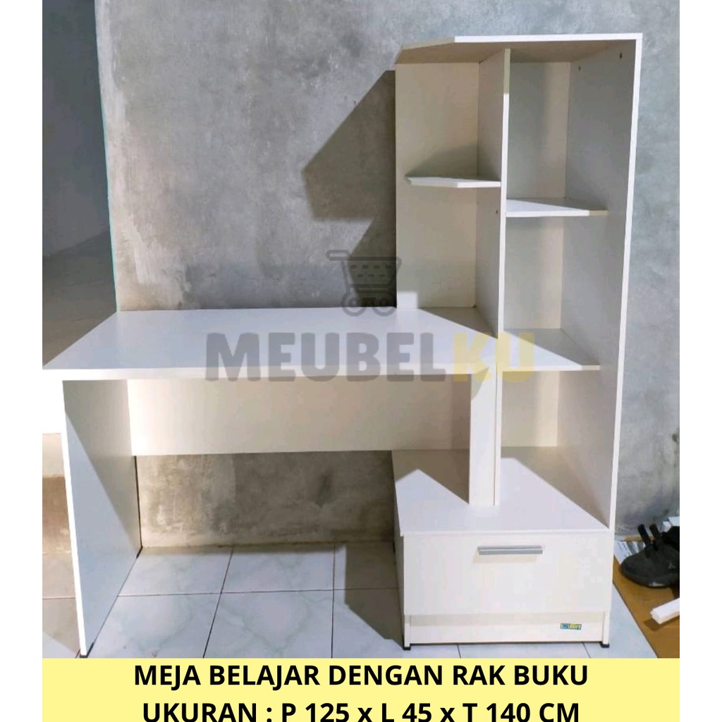 Jual meja tulis meja kerja meja belajar meja rak | Shopee Indonesia