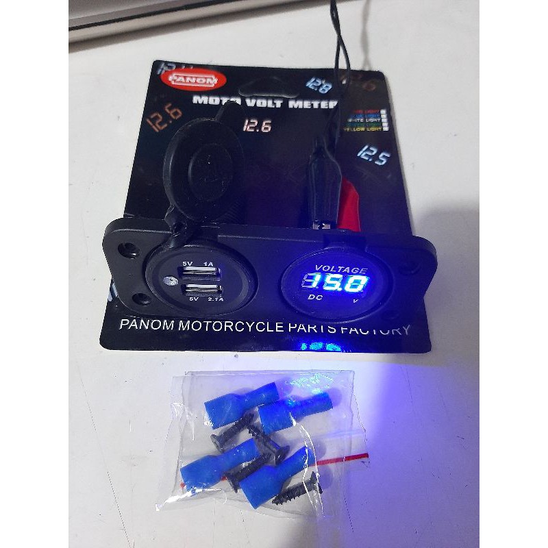 Jual VOLTMETER TANAM NMAX PLUS CHARGER USB UNIVERSAL | Shopee Indonesia