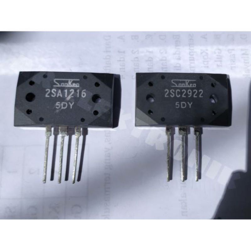 Jual Transistor Sanken 2SA1216 & 2SC2922 (1SET) | Shopee Indonesia