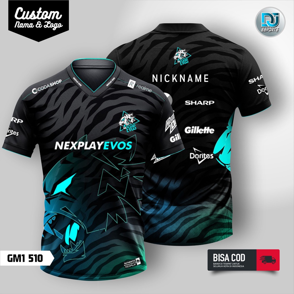 Jual Baju/Jersey/Kaos Nexplay Evos PH M3 Custom Nama dan Logo Gratis ...