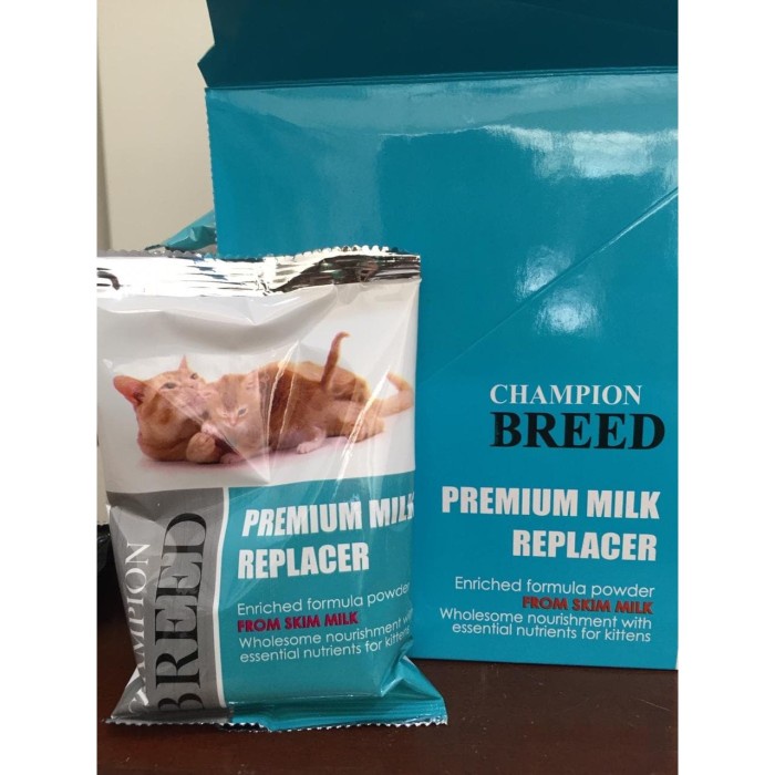 Jual Hewan-Susu- Susu Kucing Champion Breed Premium Milk Replacer ...
