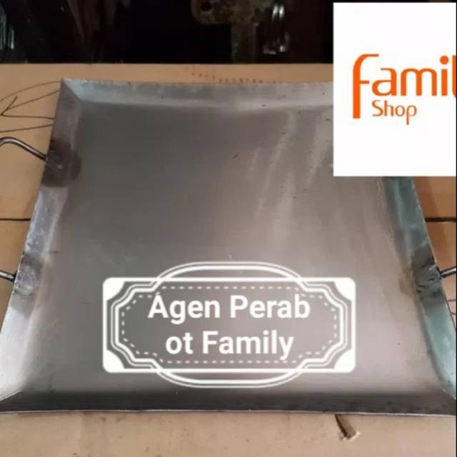 Jual Wajan Persegi Plat Besi Kuat Panggangan Roti Bakar Sosis Kebab ...